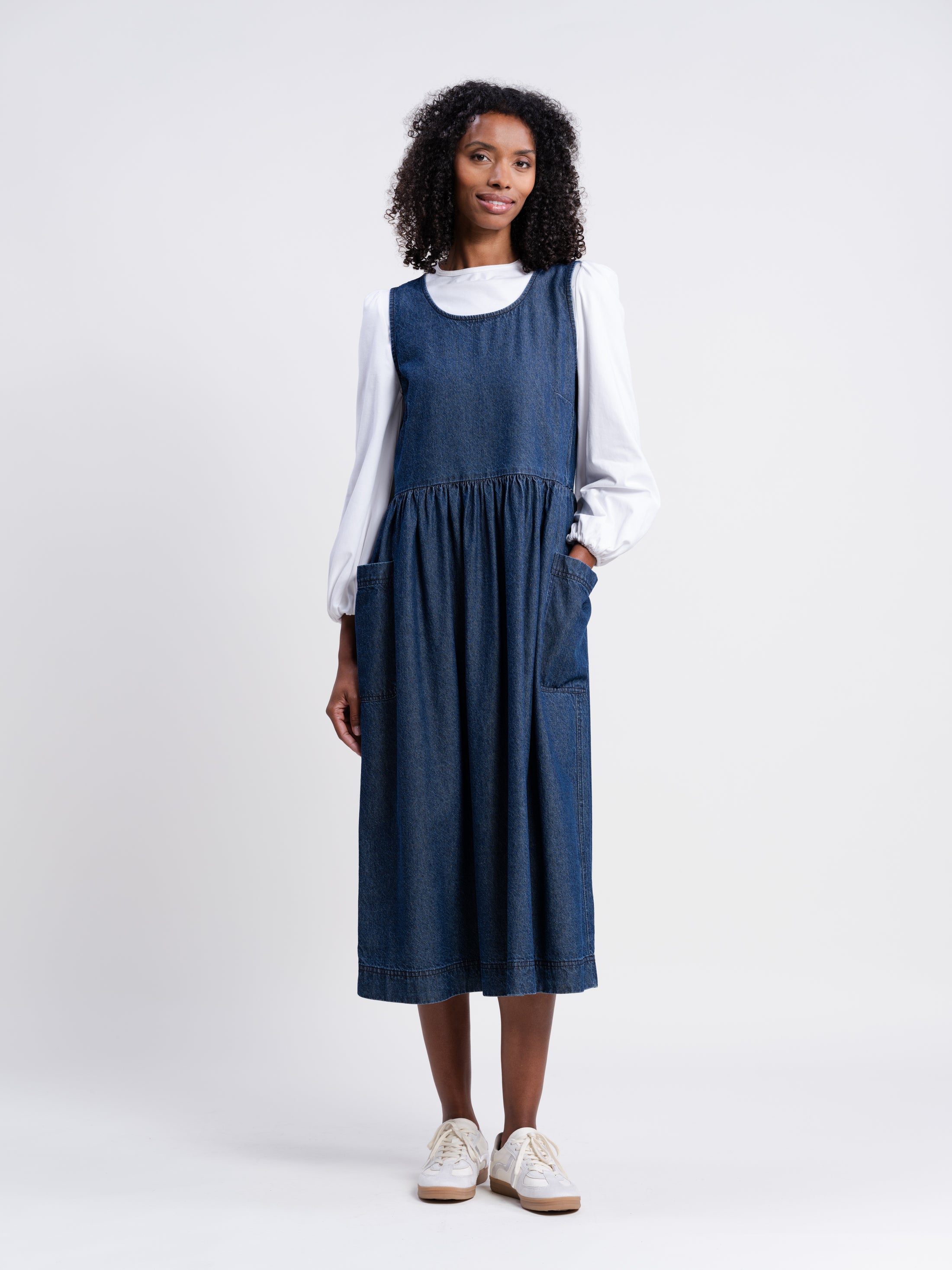 Kate Barton Women's Summer Dress | Dark Blue | Denim