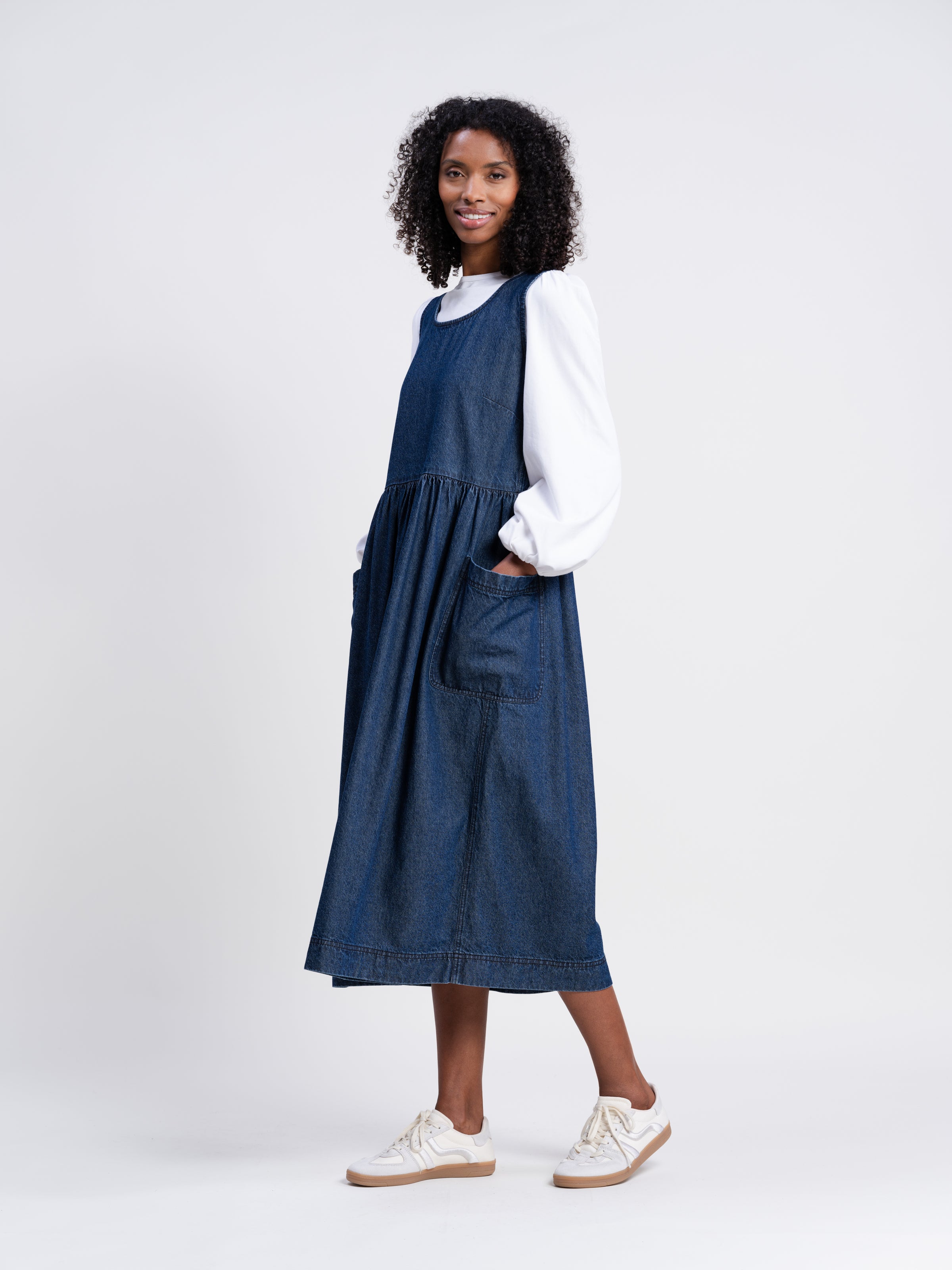 Kate Barton Women's Summer Dress | Dark Blue | Denim