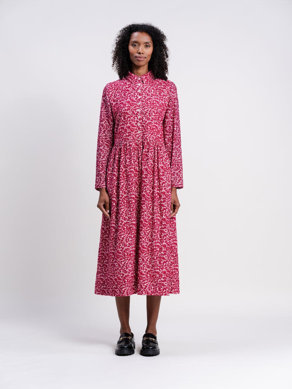 Kate Barton Women's Eliza Dress | Moss | Navy | Ditsy Floral ...