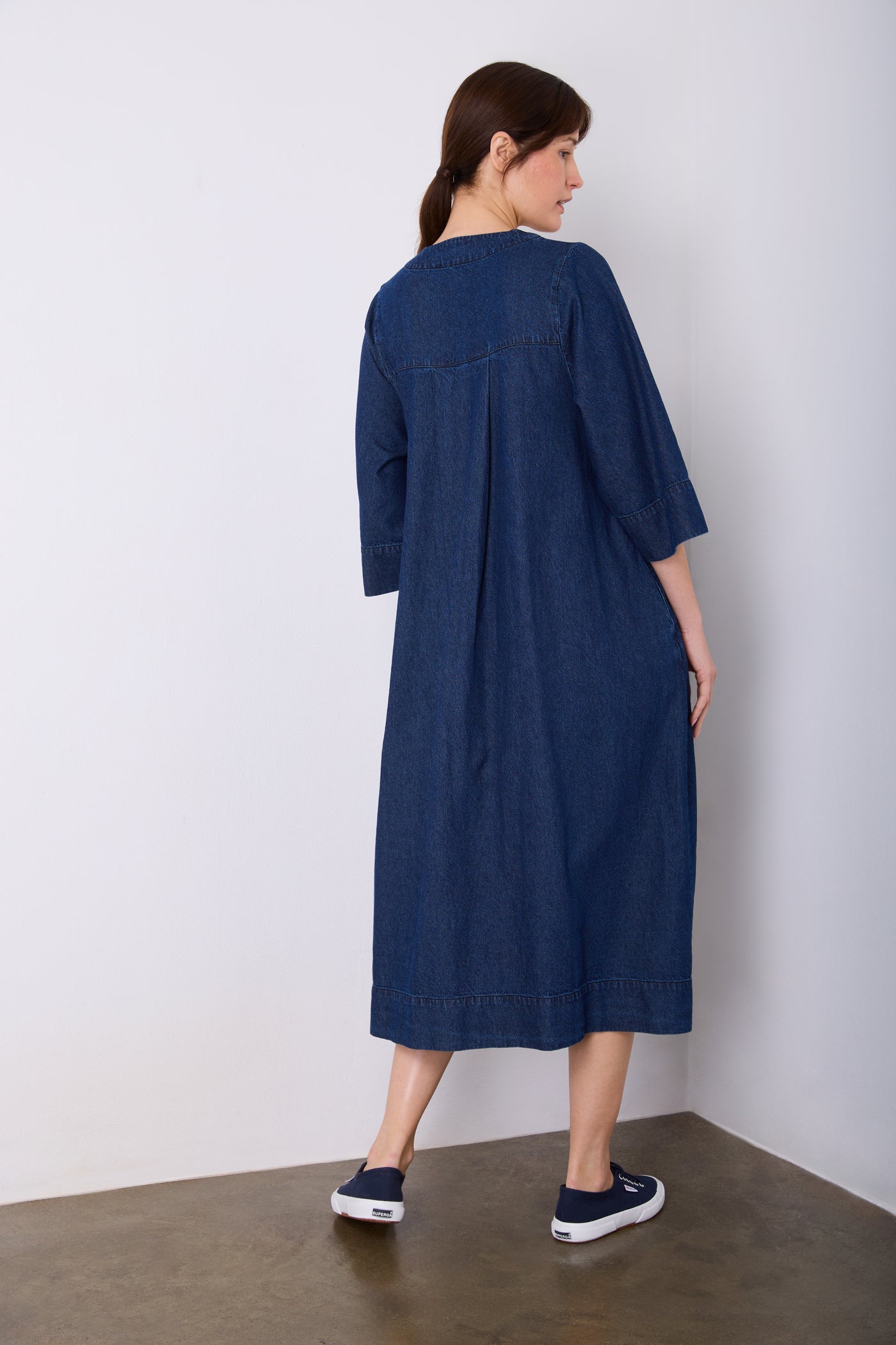 Kate Barton Women's Summer Dress | Dark Blue | Denim